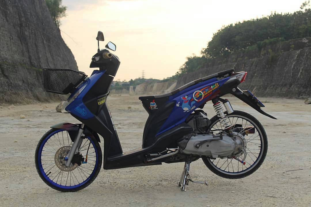80 Foto Modifikasi Motor Beat Karbu Simple & Extream