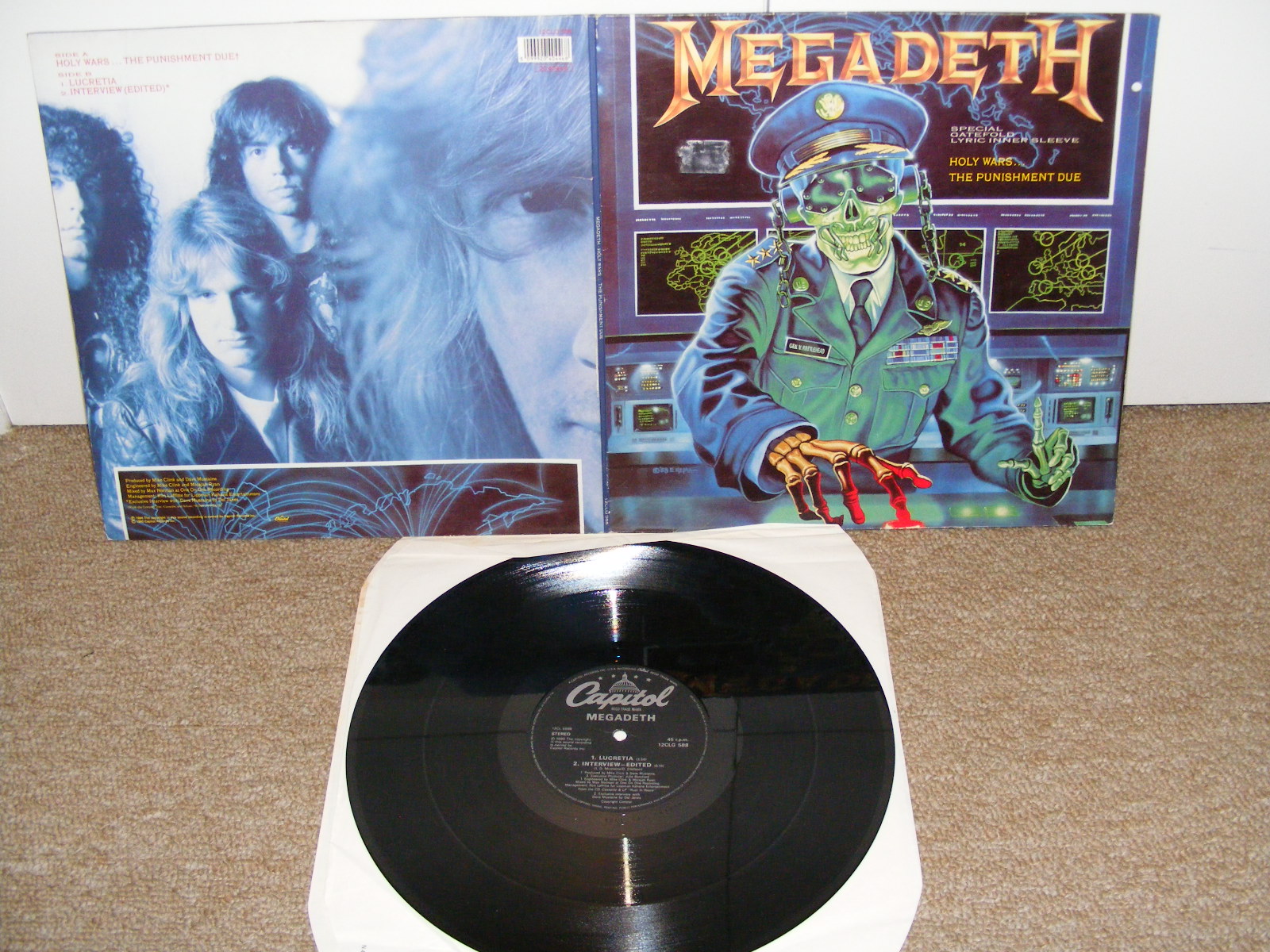 Vinilos / Vinyl: MEGADETH - (12" Single Gatefold Cover) Holy Wars ...