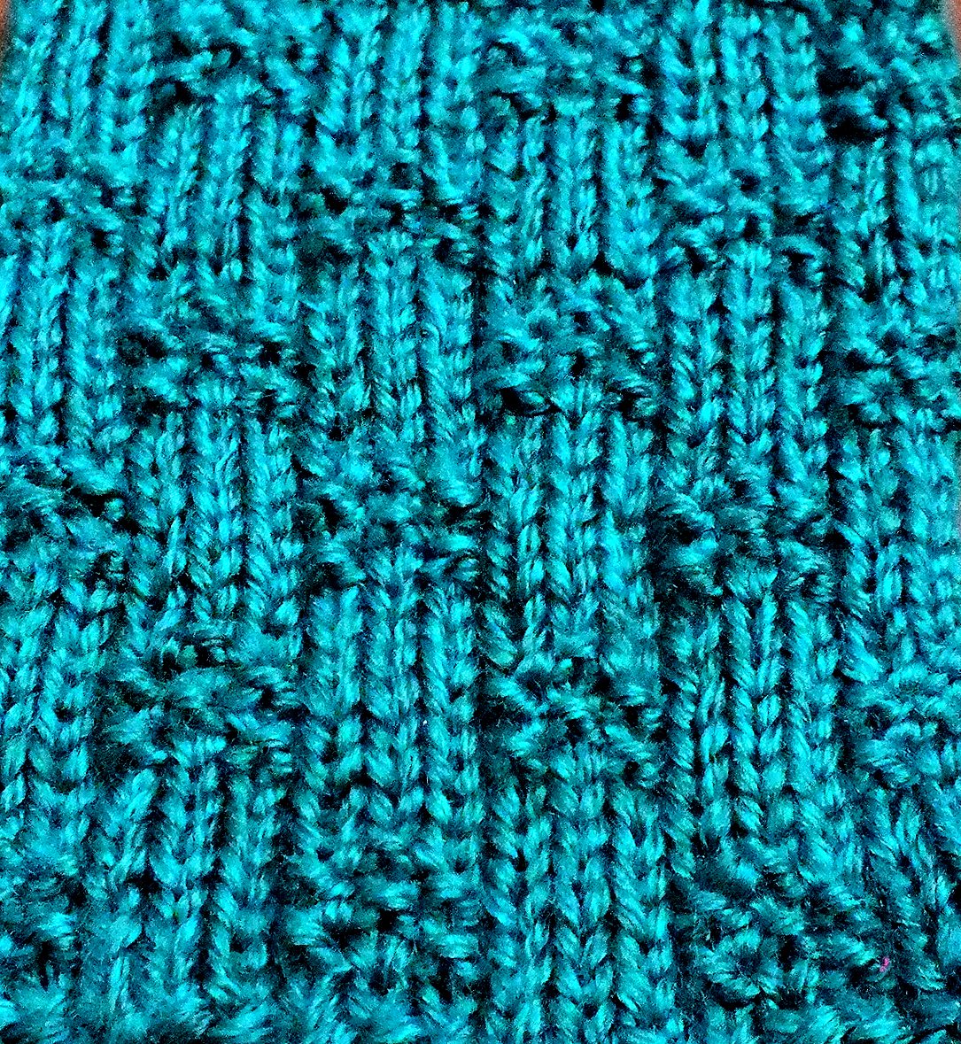 The Loom Muse : April Stitch Pattern of the Month Raspberry Rib Stitch