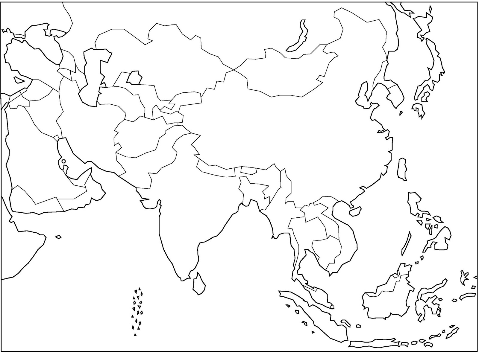 Mapa De Asia Para Imprimir Y Completar Mapas Tarjetas Images Images
