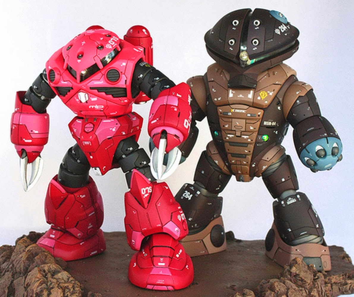 Custom Build: HGUC 1/144 Z'Gok and Acguy Real Grade Detailing - Gundam ...