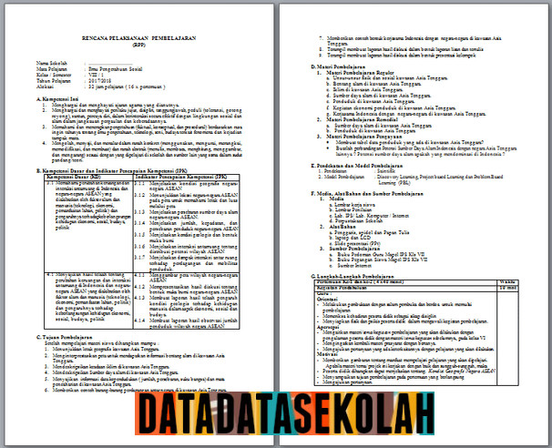 Download Contoh RPP IPS SMP Kelas 8 Semester 1 Terbaru Tahun 2017 ...
