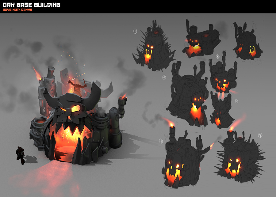 Felix's Art: DAWN OF WAR | ORK BASE BUILDINGS