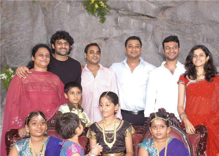 we love prabhas.. : krishnam raju his family photos
