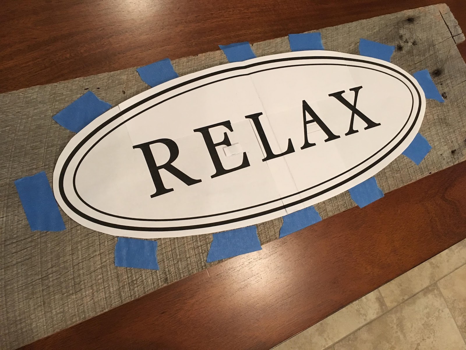 Susan Snyder: BARNWOOD SIGN - RELAX
