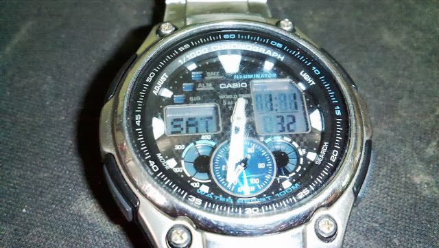 Skyshadow124's blogger: CASIO 5082 AQ-190W 電池更換記