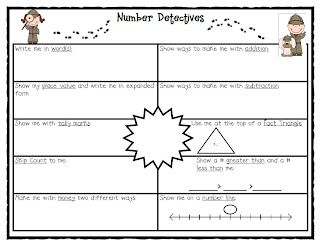 *Number Detectives Freebie* - Queen of the First Grade Jungle
