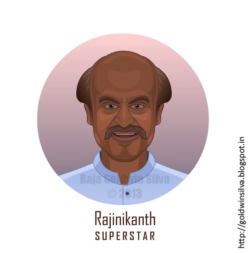 RajaGoldwinSilva: Rajinikanth cartoon