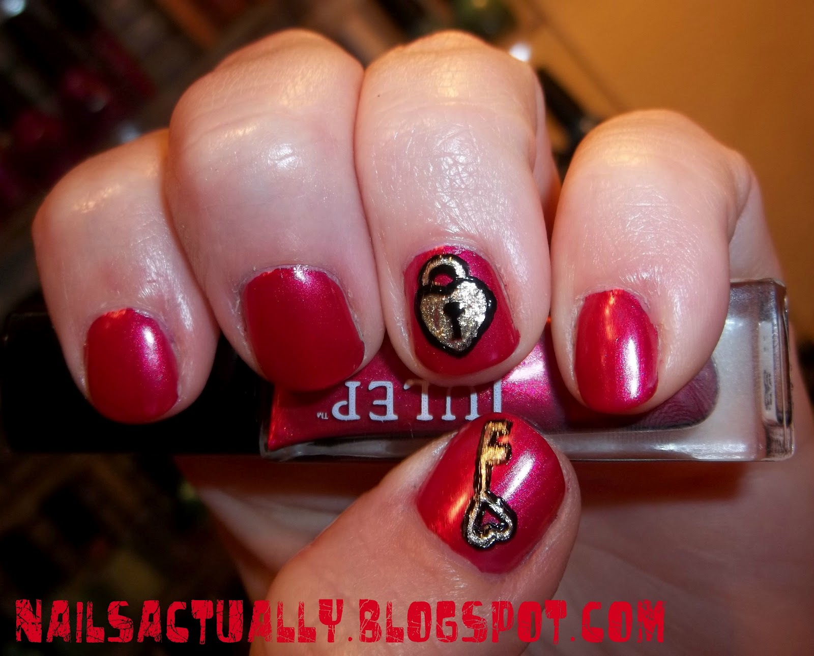 Nails Actually: Key to My Heart Nails