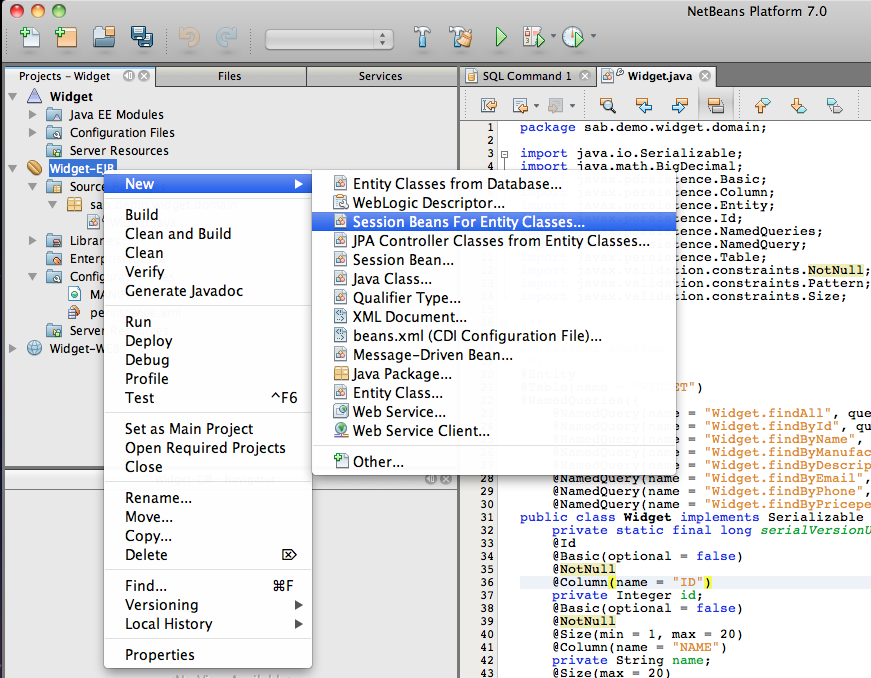 The Buttso Blathers: JSF 2.0, JPA 2.0 and Bean Validation on WebLogic Server