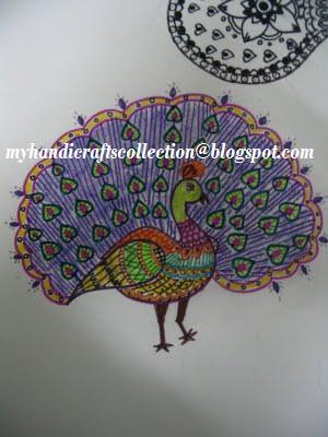 COLOURFUL IMAGINATIONS !!!!!!!: SIMPLE KALAMKARI DESIGNS