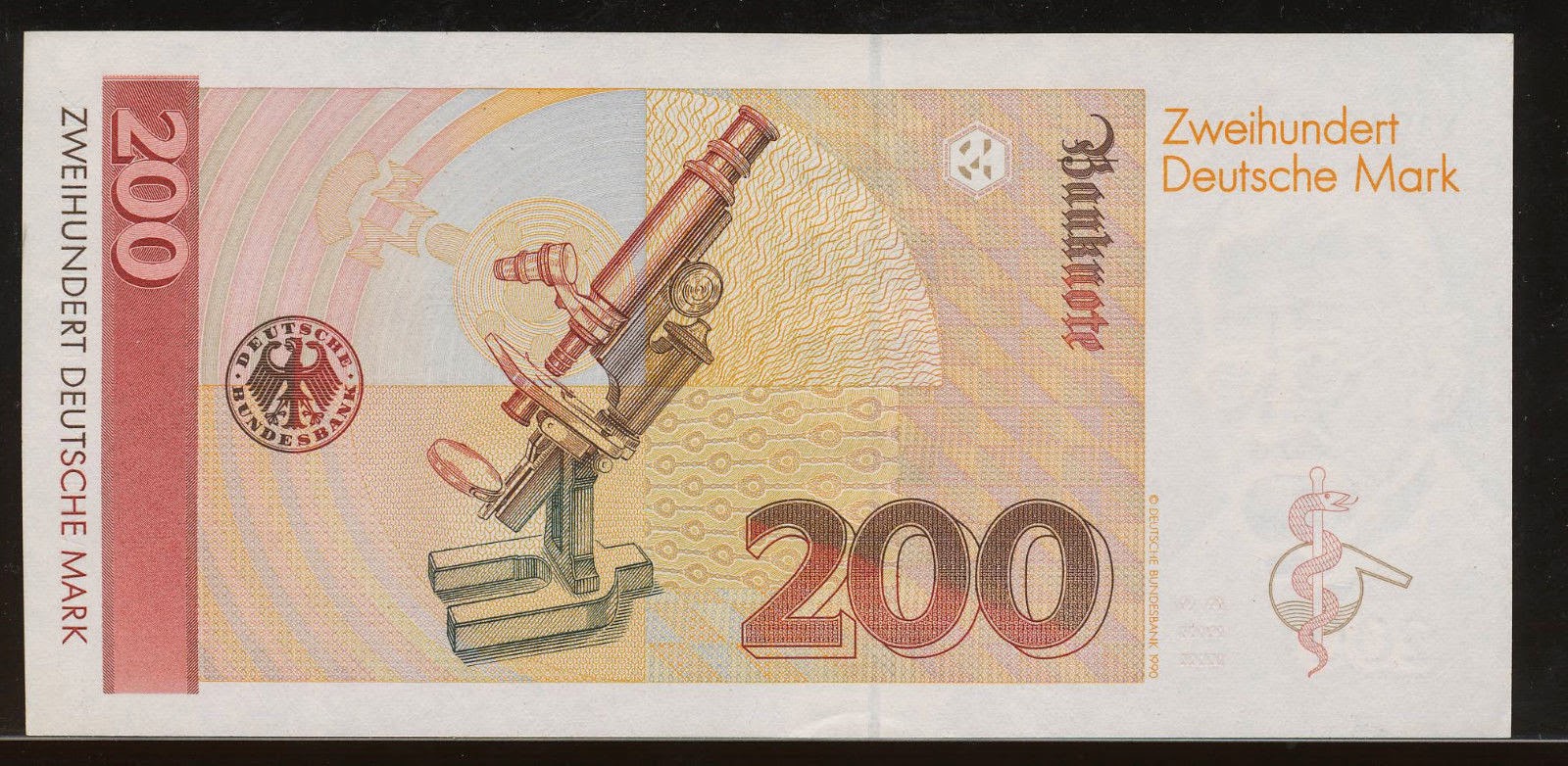 Germany 200 Deutsche Mark banknote 1989 Paul Ehrlich|World Banknotes ...