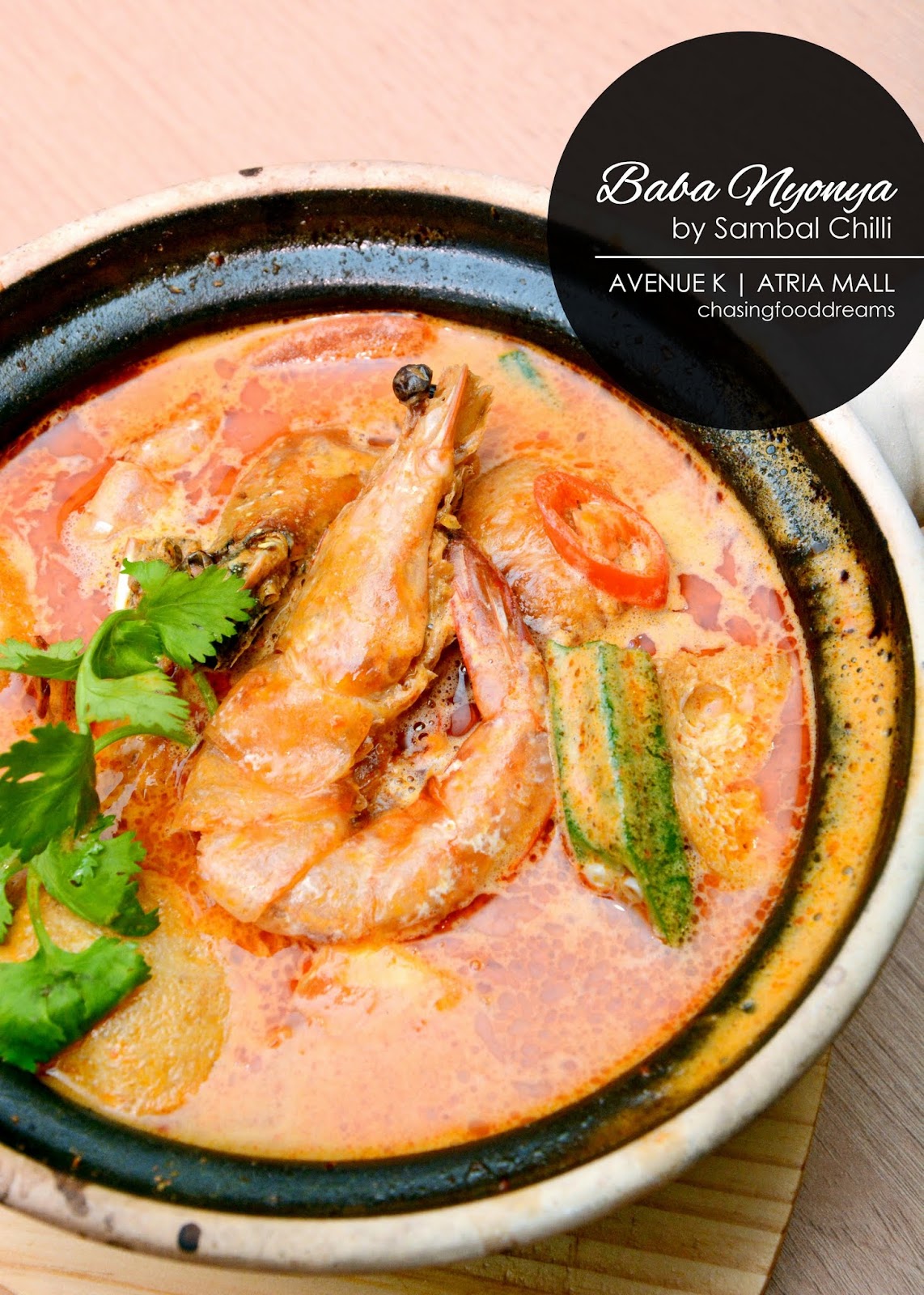 CHASING FOOD DREAMS: Baba Nyonya by Sambal Chilli @ AvenueK