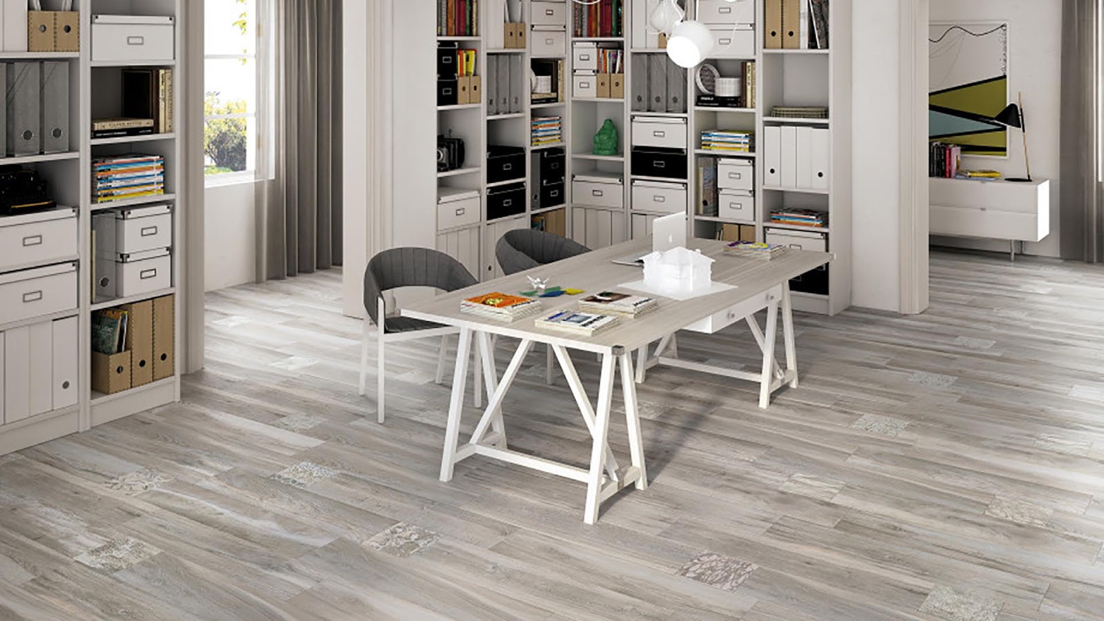 Wood finish floor tiles of Fincibec Group | Floor & Wall Tiles Design Ideas