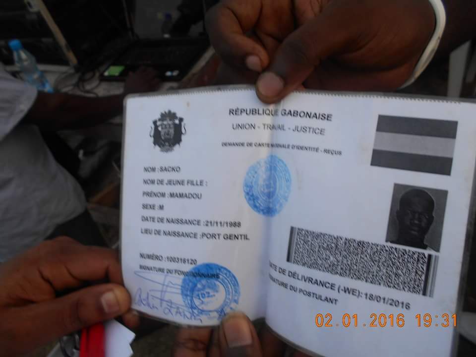 IN GABON, THE ISSUANCE OF TRUE-FALSE IDENTITY CARDS TO FOREIGNERS HAS ...