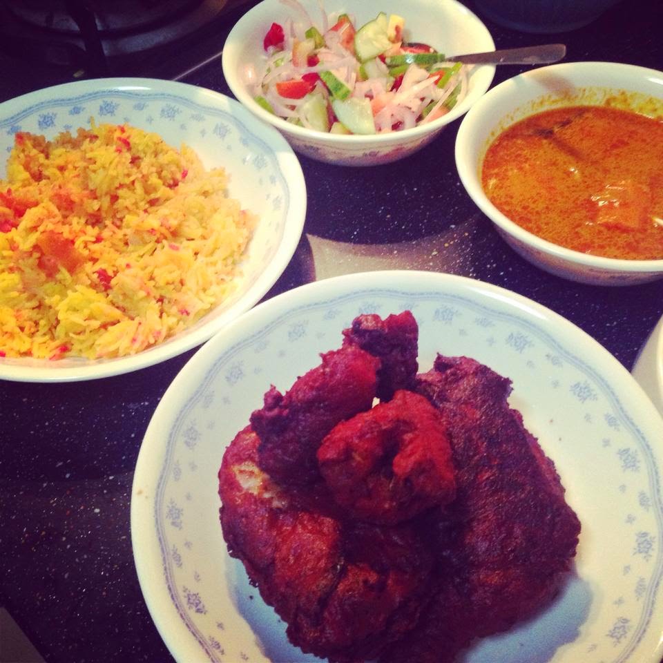 Nasi Briyani & Indian style fried chicken by Ayuls Myiesha