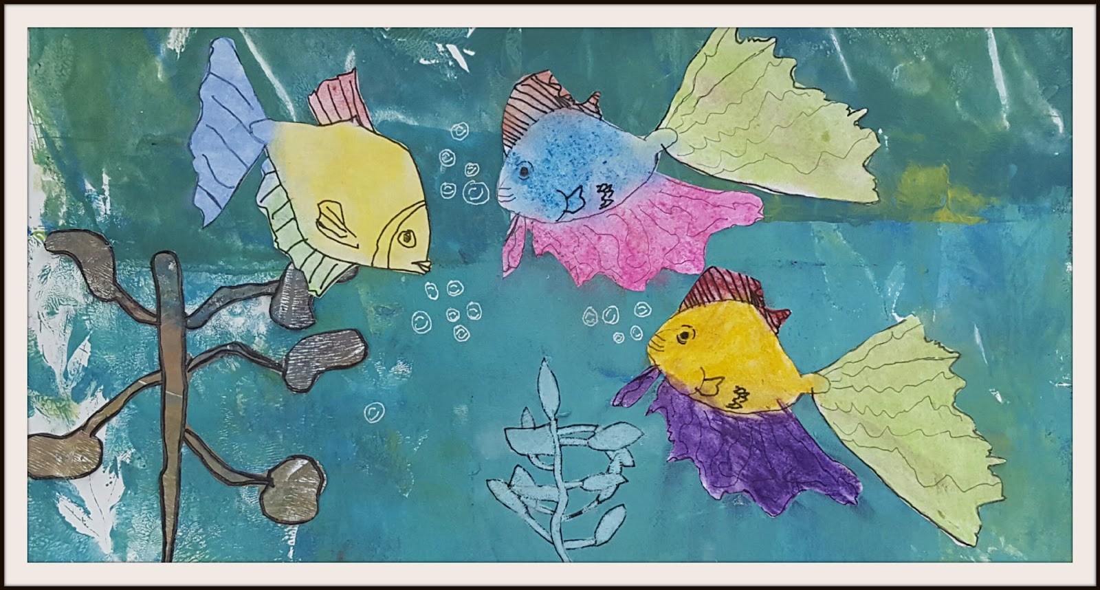 MaryMaking: Fish Collages