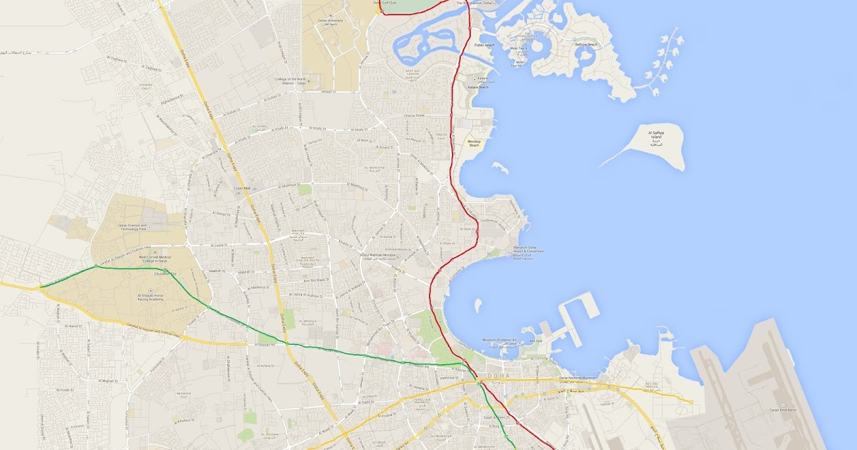 World Maps Library - Complete Resources: Google Maps Qatar Doha