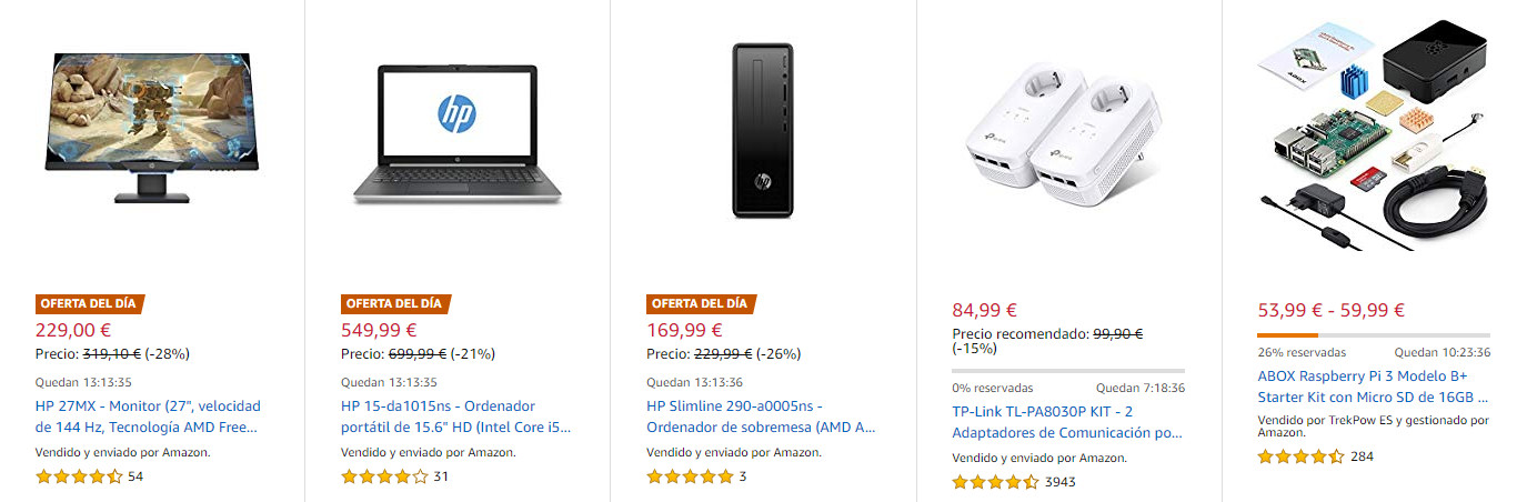 ¡Ofertas 23/07 Amazon! Cinco "Ofertas Destacadas", tres "Ofertas del ...