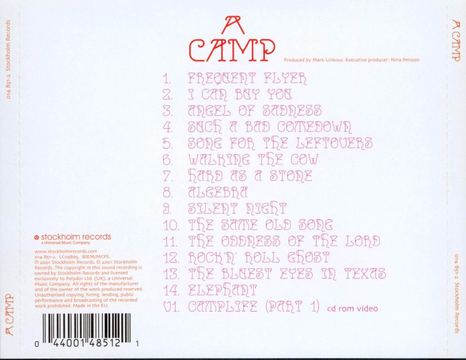 Andrew's Album Art: A Camp - A Camp (2001)
