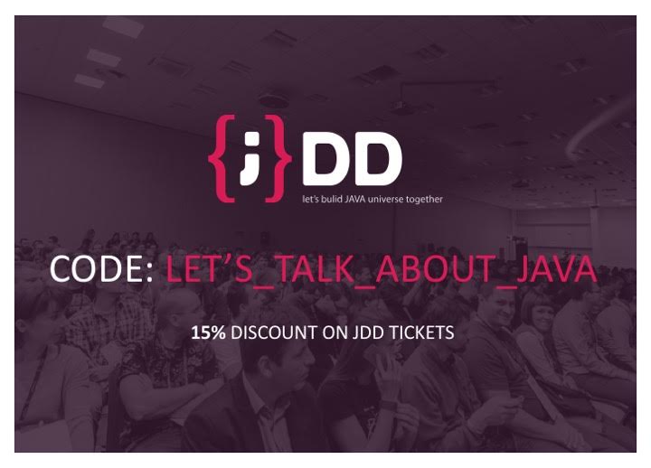 let's talk about Java: JDD is coming!