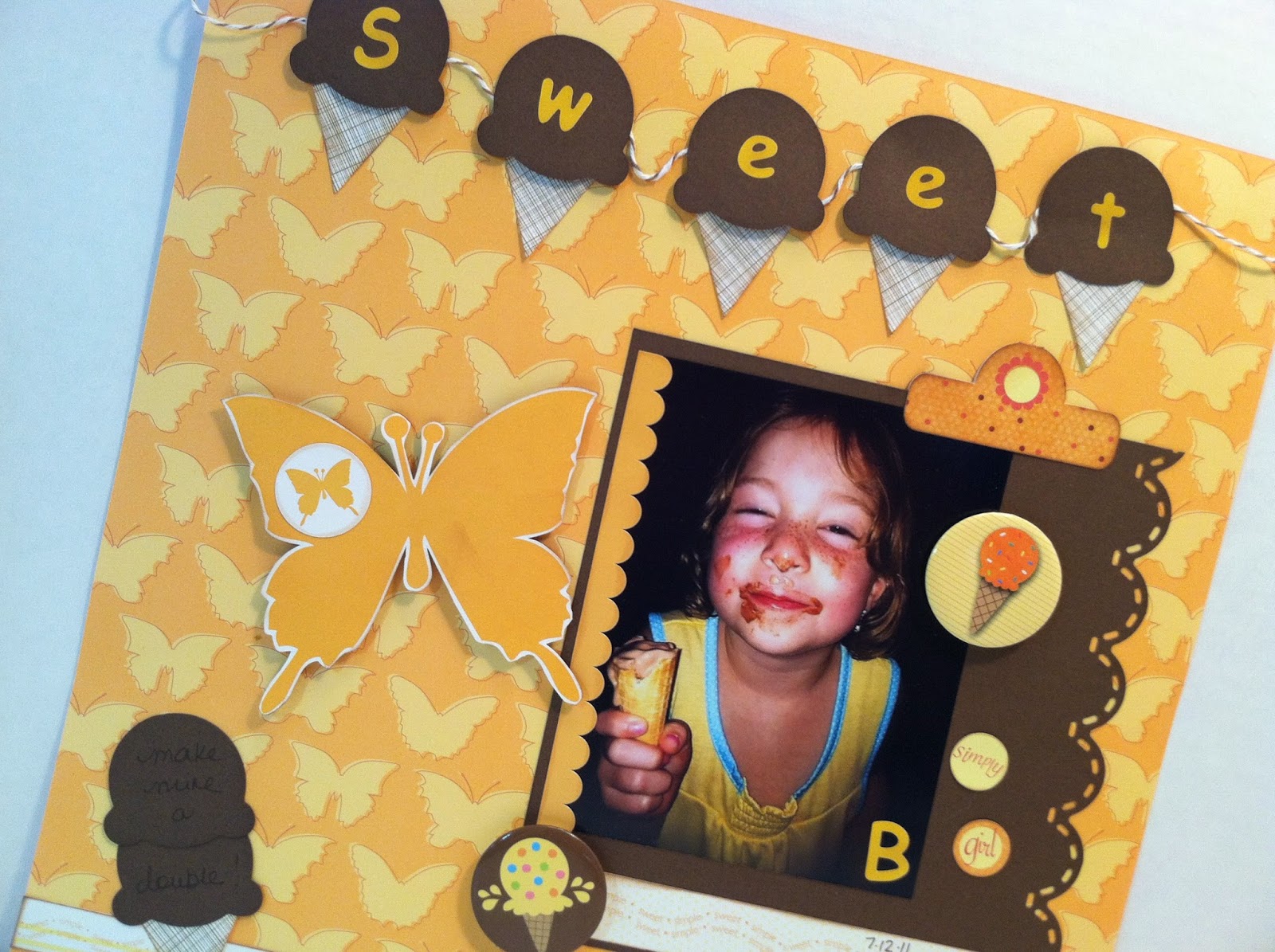 Golden Goddess Designs: Sweet B Ice Cream layout