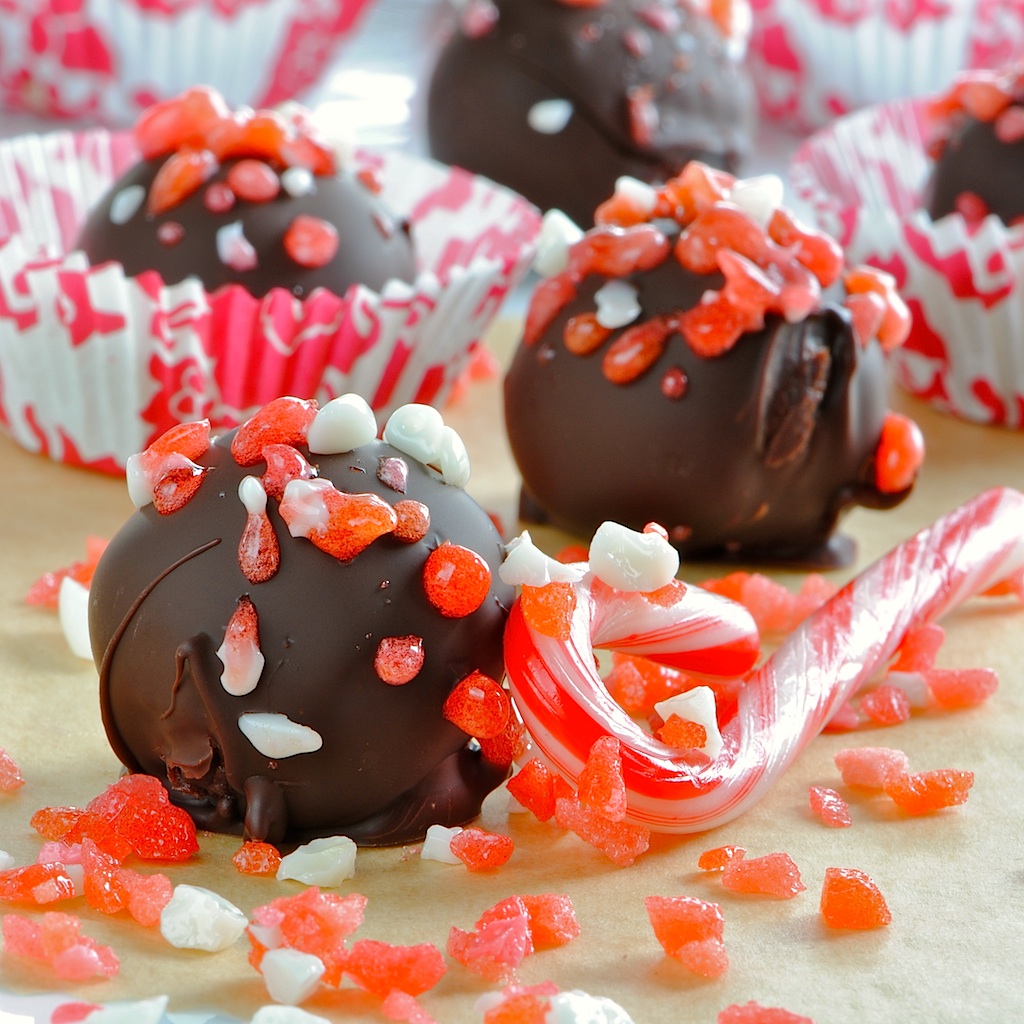 JULES FOOD...: Candy Cane POP ROCKS Mocha Truffles