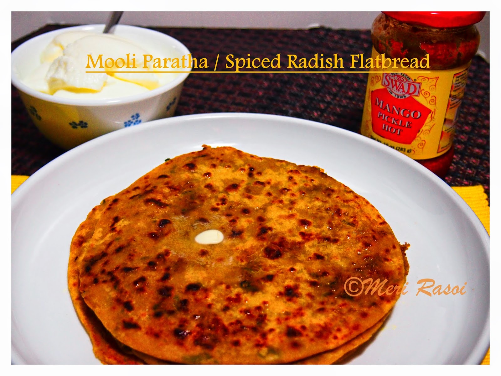 Mooli Paratha Side Dish