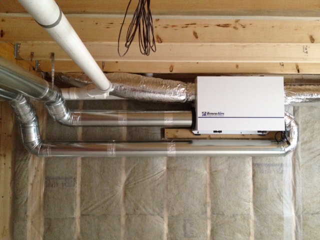 Gary and Donna build a house: ERV installed, bedrooms trimmed and primed.