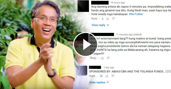 Star-Studded Political Advertisement Of Mar Roxas Gained Criticisms ...