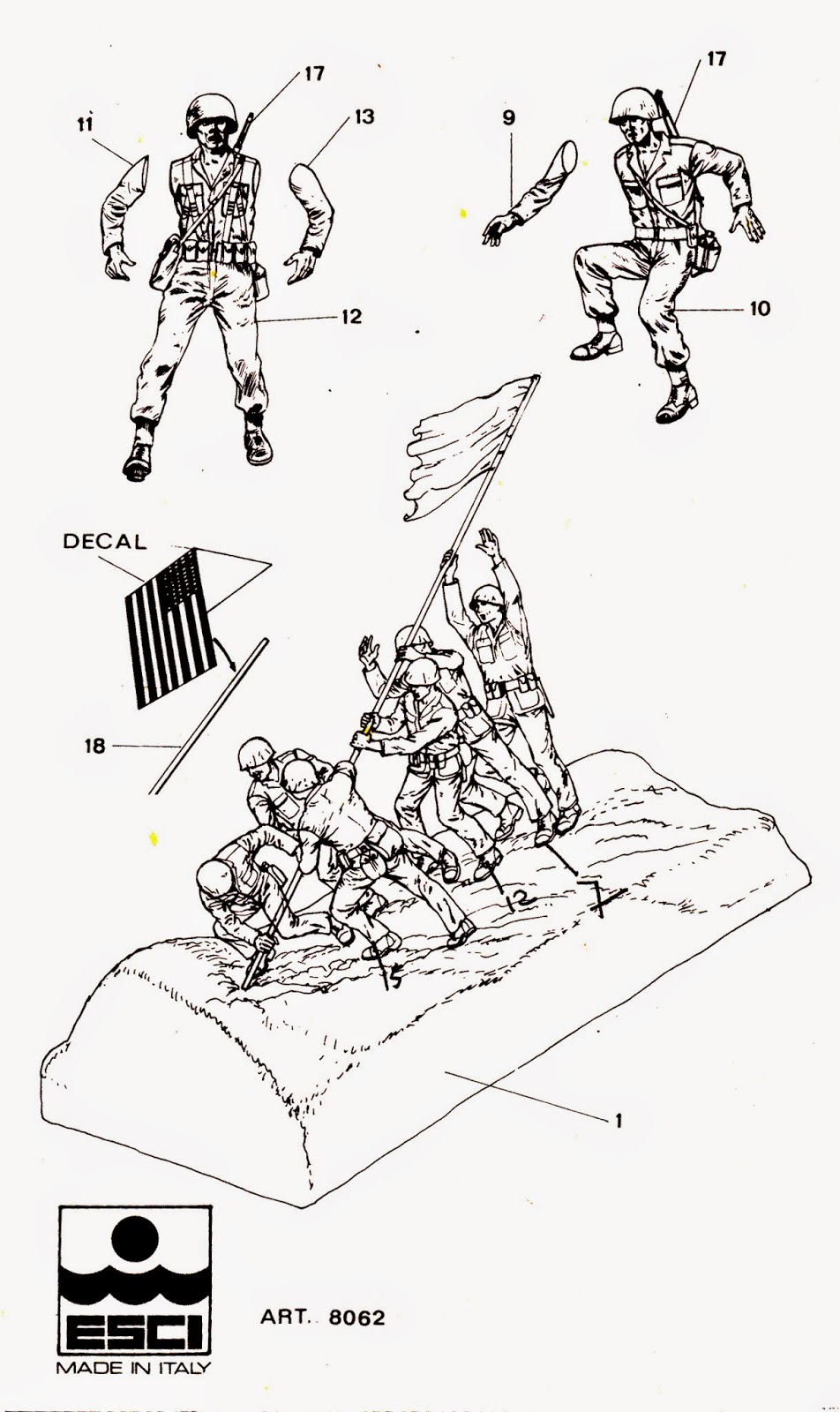 A Modeler in Paradise: Iwo-Jima Marines Landing 1/72 (Esci)