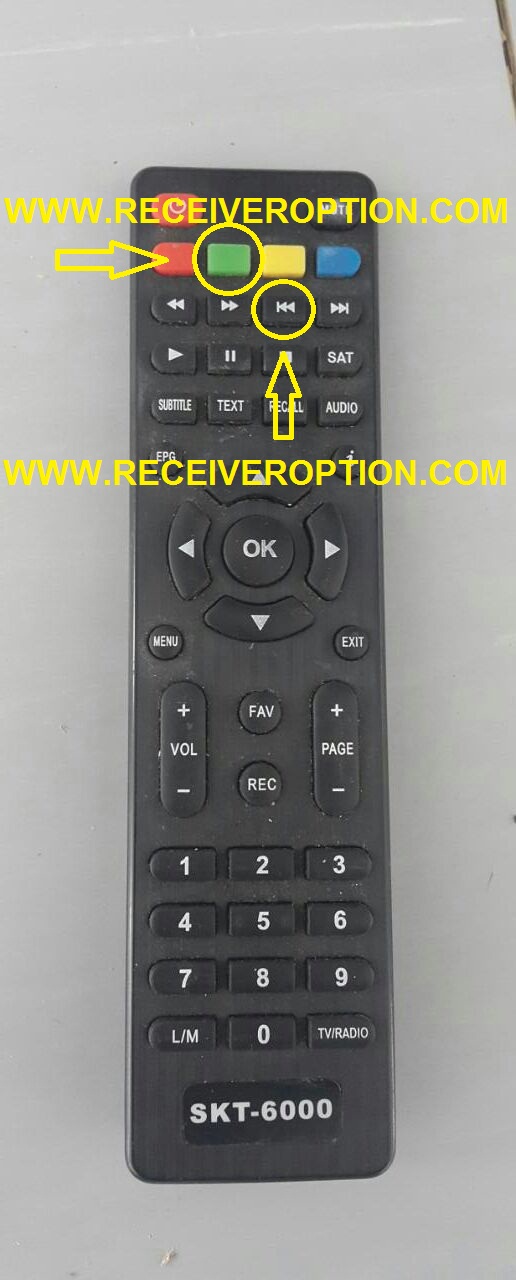 SKY TRACK SKT-6000 HD PLUS BISS KEY OPTION - How To Enter Biss key Power vu key And Cline in ...