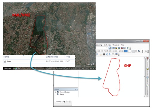 Cara Merubah atau konversi KML KMZ ke SHP di ArcGIS - GISPEDIA
