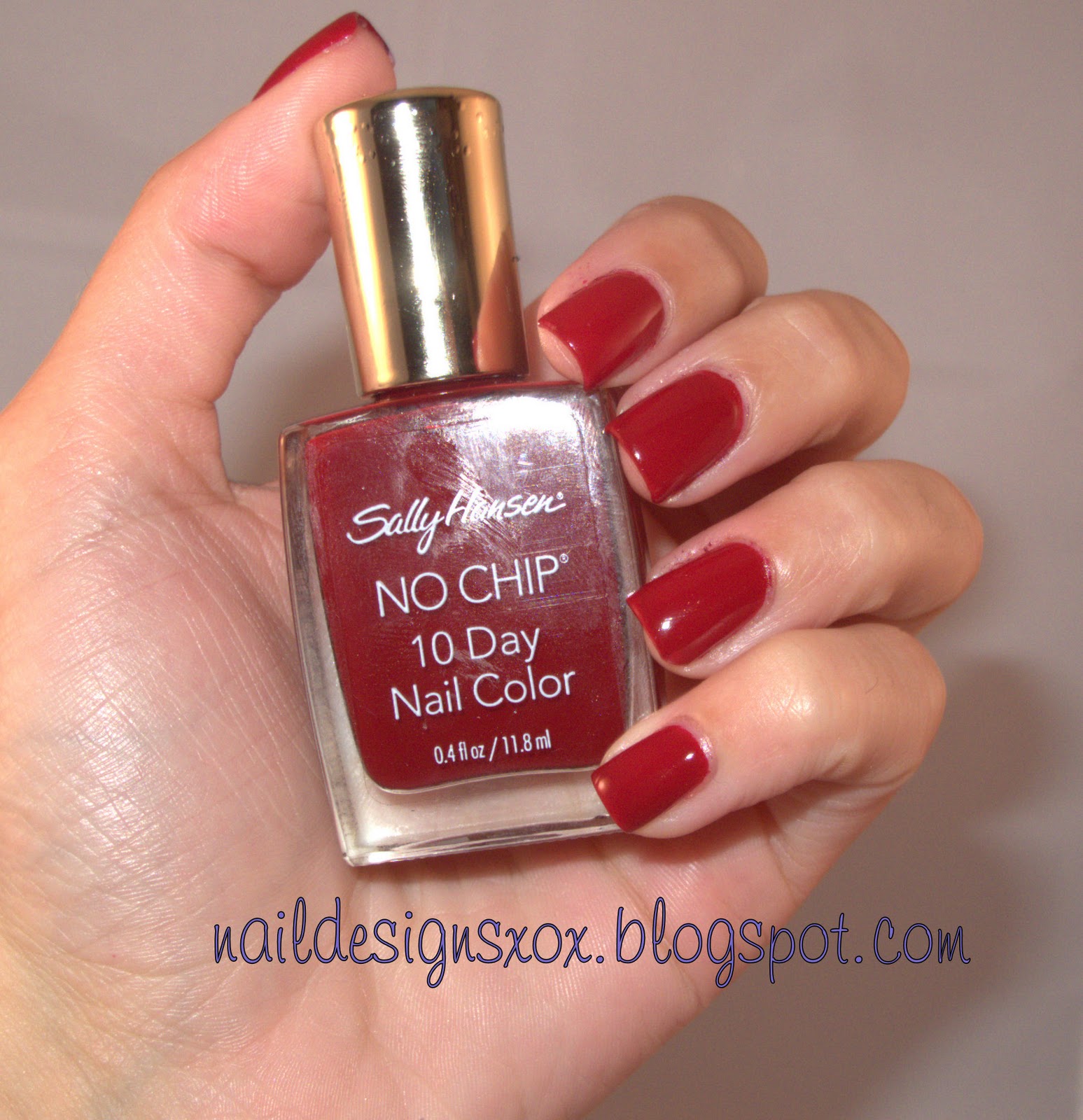 Nail Designs: Sally Hansen Tenacious Ruby