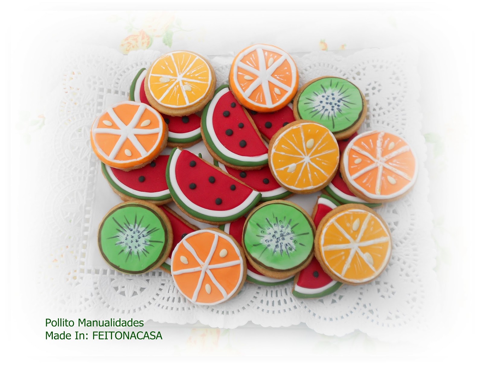 Pollito manualidades: galletas de frutas