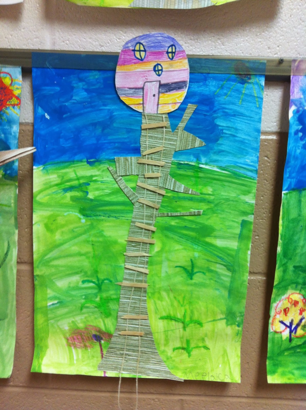 ChumleyScobey Art Room: Finished Treehouses by 1st Grade