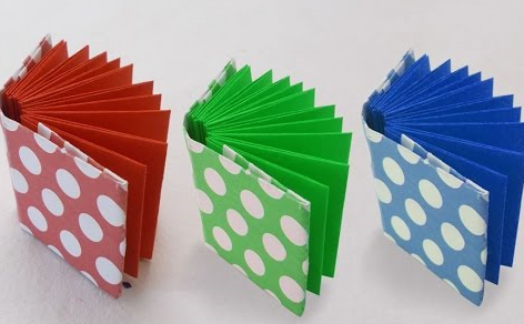 Artifact crafts: Paper origami- Mini origami notebook