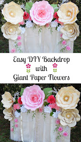 Mama's Gone Crafty: Easy Paper Flower Backdrop Assembly