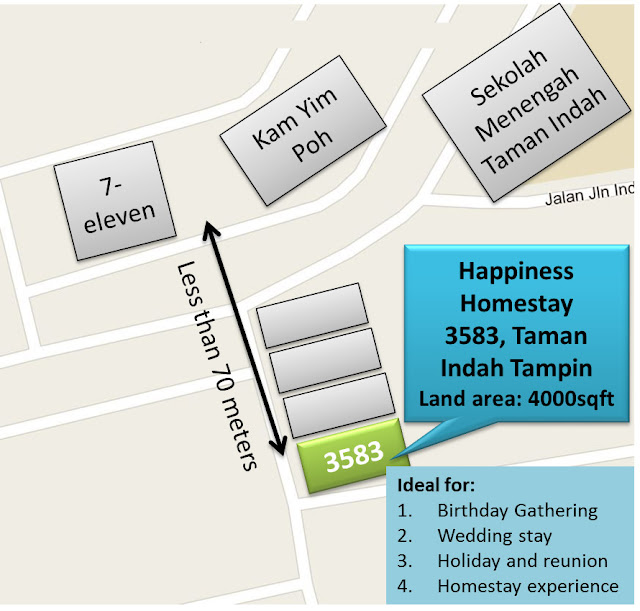 Taman Indah Tampin Homestay, 8 mins away from A Famosa Resort : Tampin ...