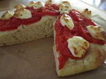 Cooking The Day Away: Roasted Tomato Focaccia with Chive Cream Cheese....