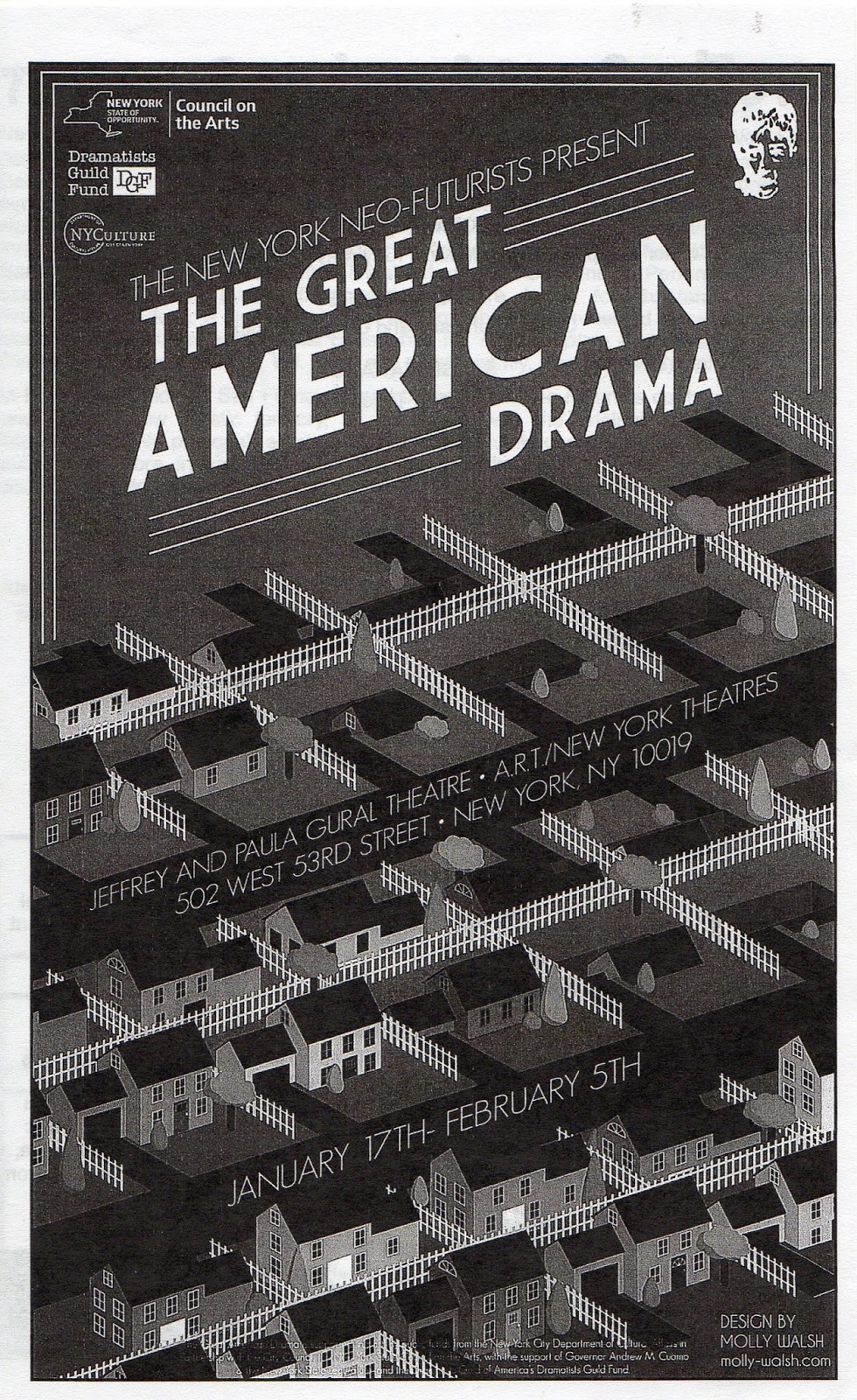 THEATRE S LEITER SIDE 125 Review THE GREAT AMERICAN DRAMA seen theatre-s-leiter-side-125-review-the-great-american-drama-seen