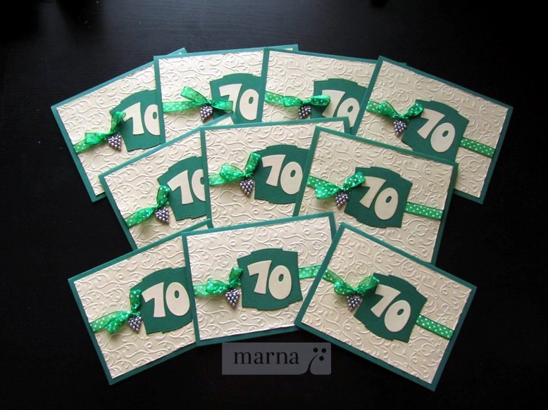 Marnino veselje: Vabila za 70. rojstni dan - moški