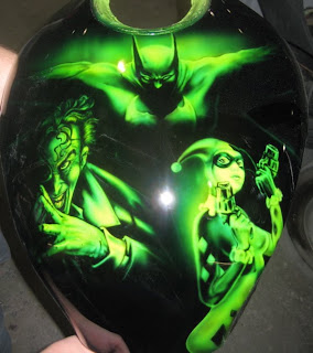 Matthew Martin airbrush artist: Batman