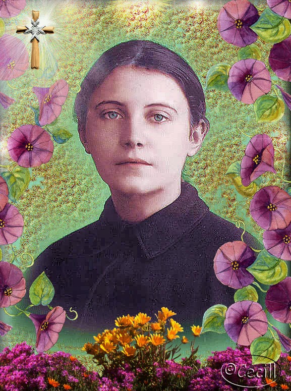 Imágenes de Cecill: Estampa de Santa Gemma Galgani, Virgen