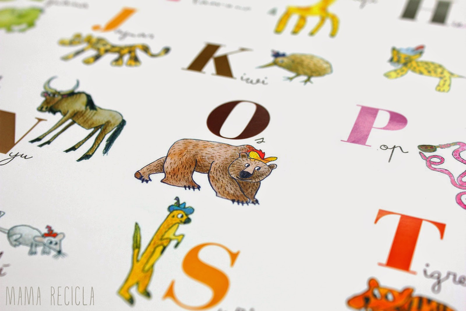 Mamà recicla: Abecedari d'animals / Abecedario de animales / Abecedário ...