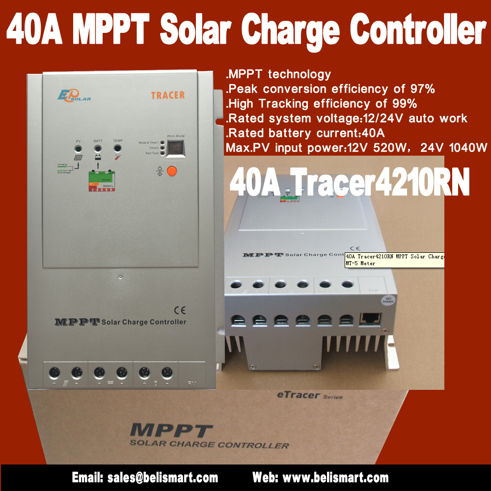 belismartStore: Belismart 40A Tracer4210RN MPPT Solar Charge Controller ...