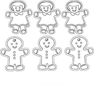 universul copiilor: Decoratiuni de Craciun pentru decupat