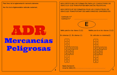 Mercancias Peligrosas: "ADR" ~ FORMACIÓN INTENSIVA