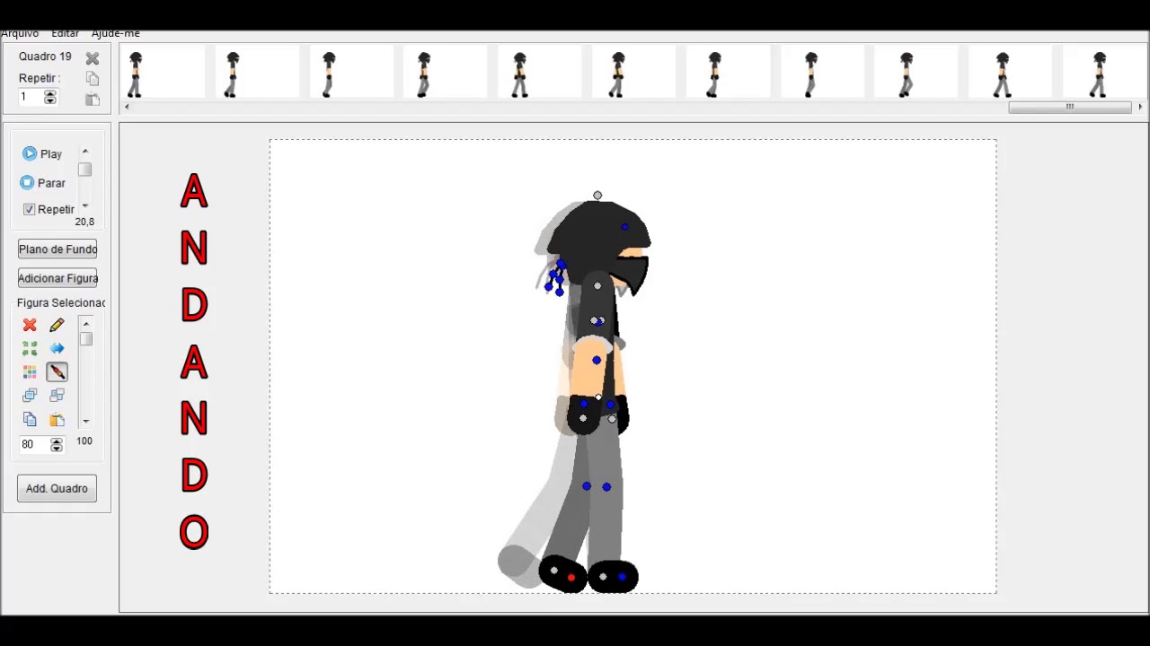 Pivot Animator Tutorial - Andar e Correr