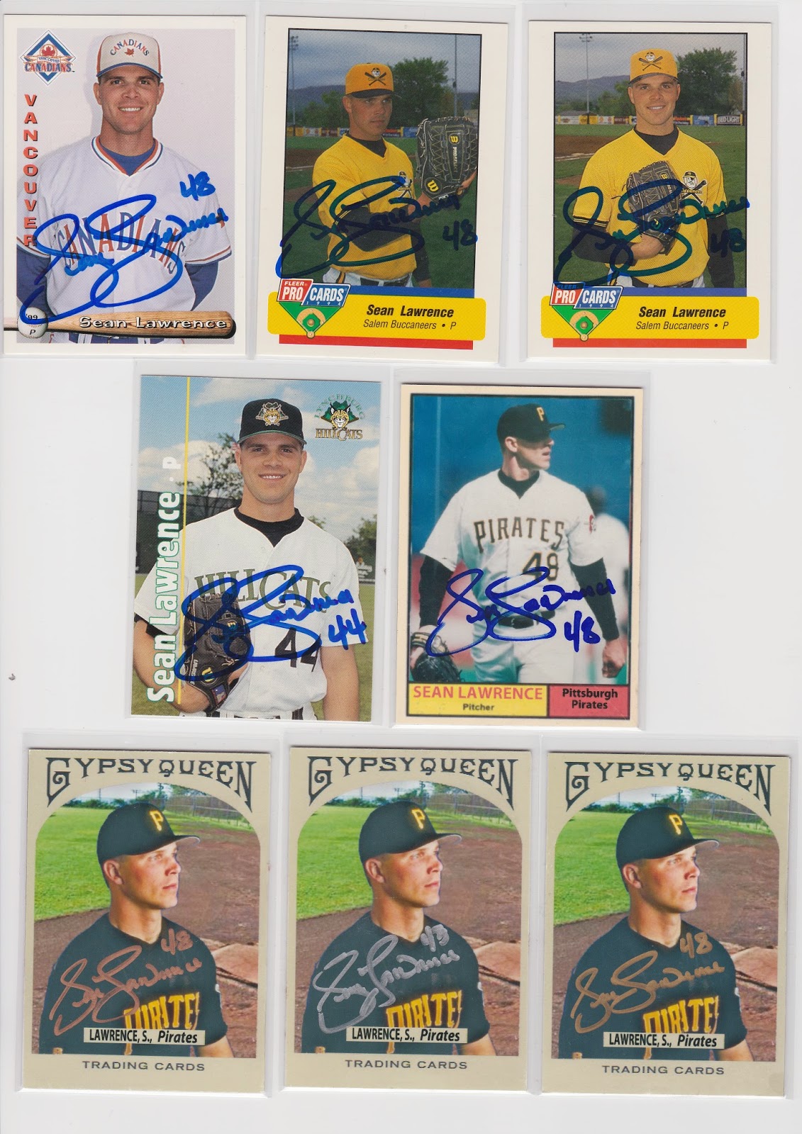 Jackson's Autographs: IP Autograph Recap of Sean Lawrence: MLB Pitcher ...